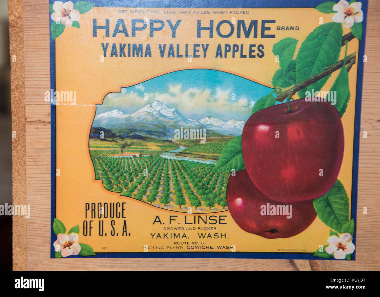 Historical Apple Box at Kennecott copper mine ghost town, Wrangell-St ...