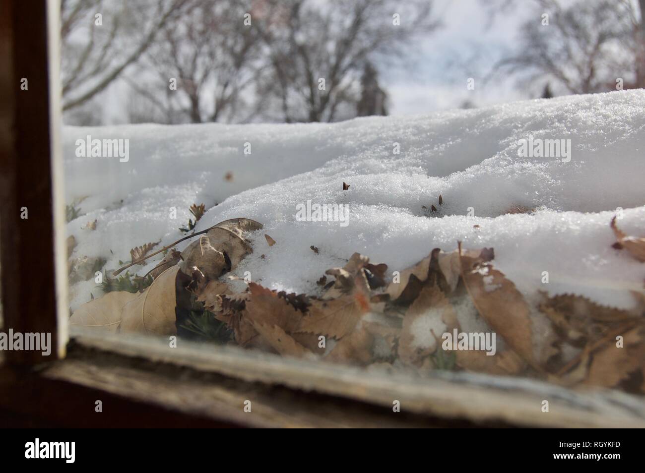 Winter view from window hi-res stock photography and images - Alamy