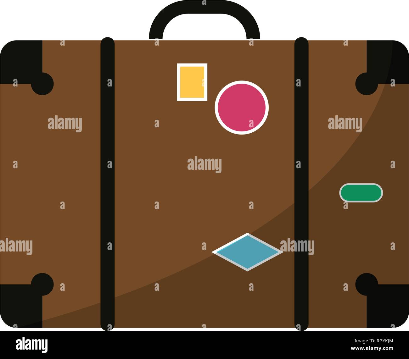 Travel suitcase symbol Stock Vector Image & Art - Alamy
