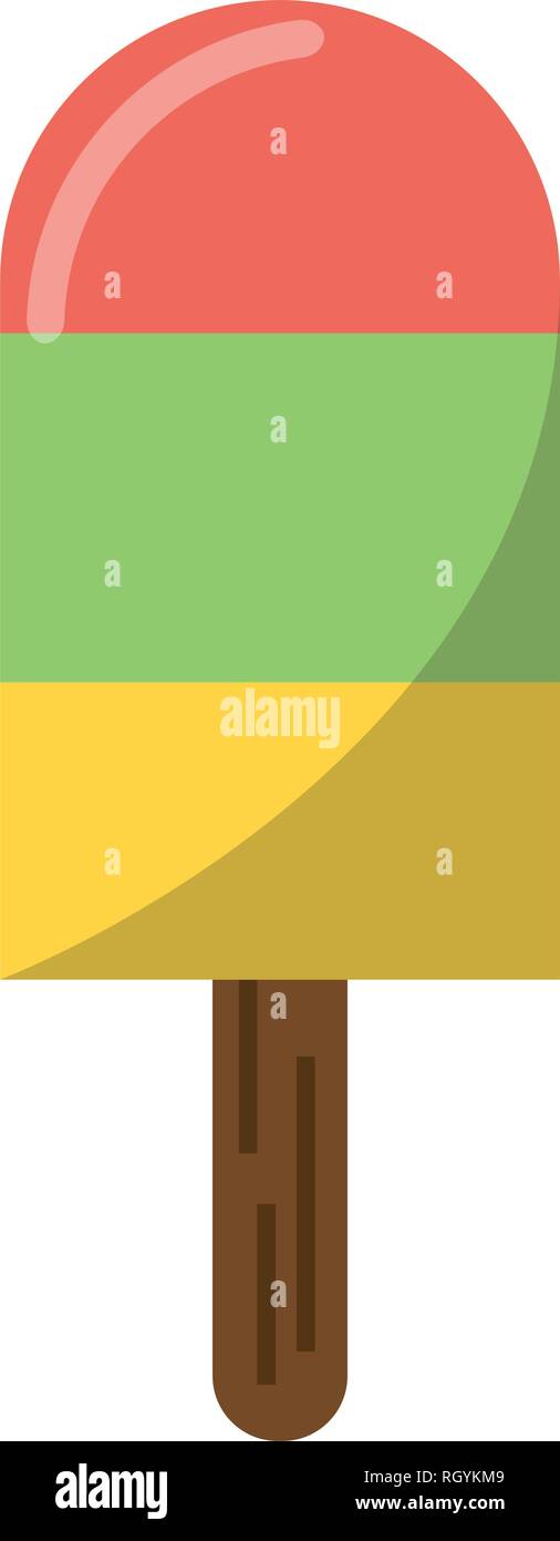 Popsicle with wooden stick Stock Vector Image & Art - Alamy