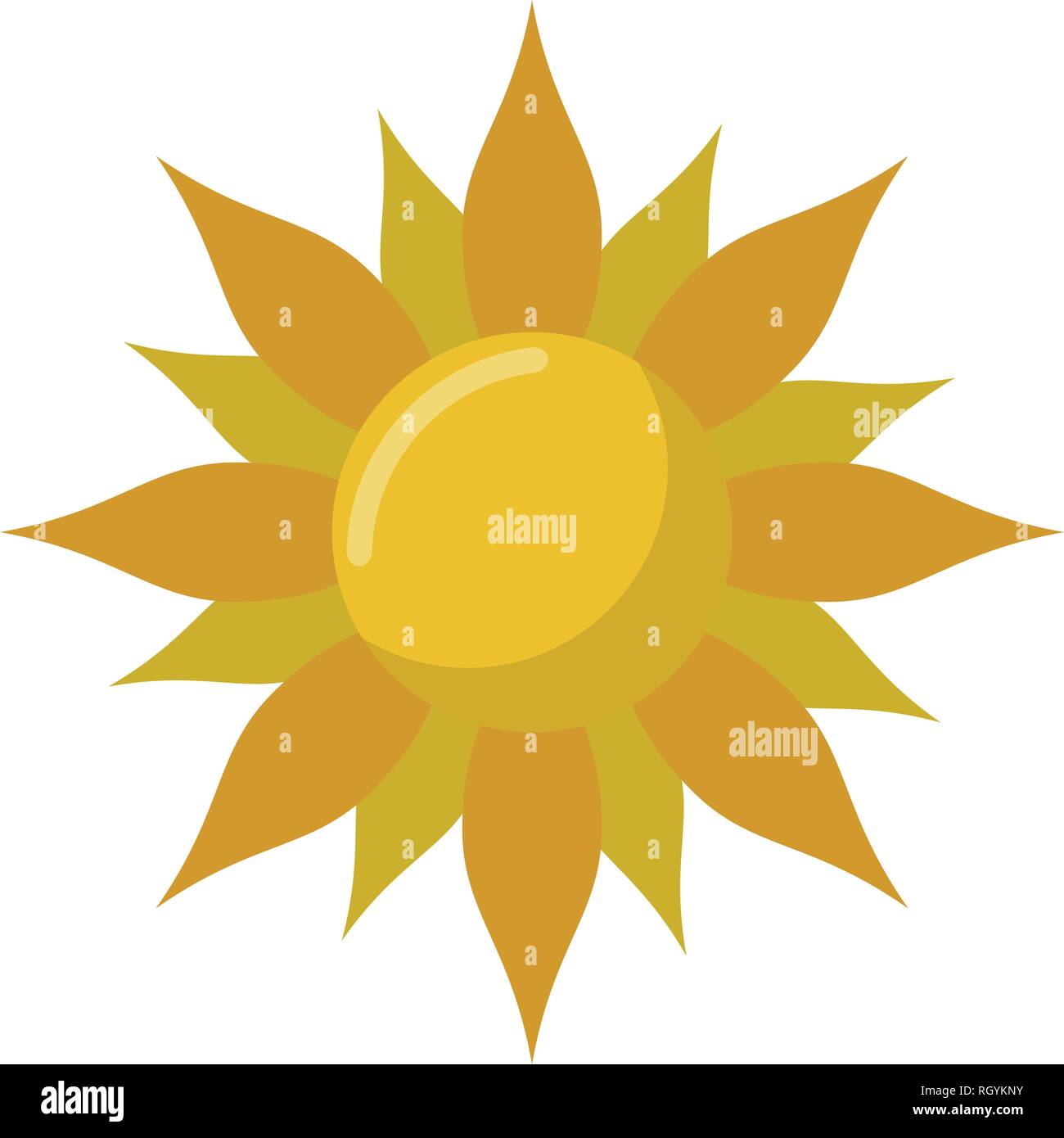Sun cartoon symbol Stock Vector Image & Art - Alamy