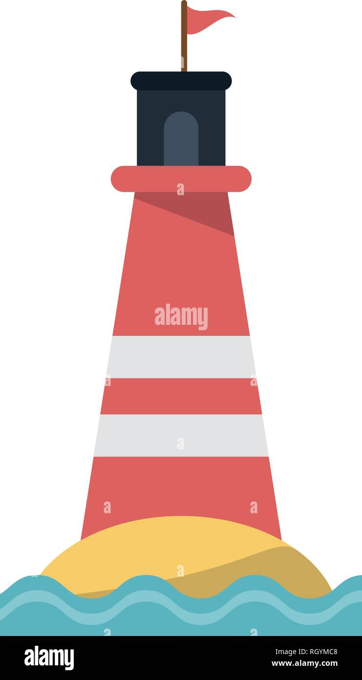 Beach lighthouse symbol Stock Vector Image & Art - Alamy