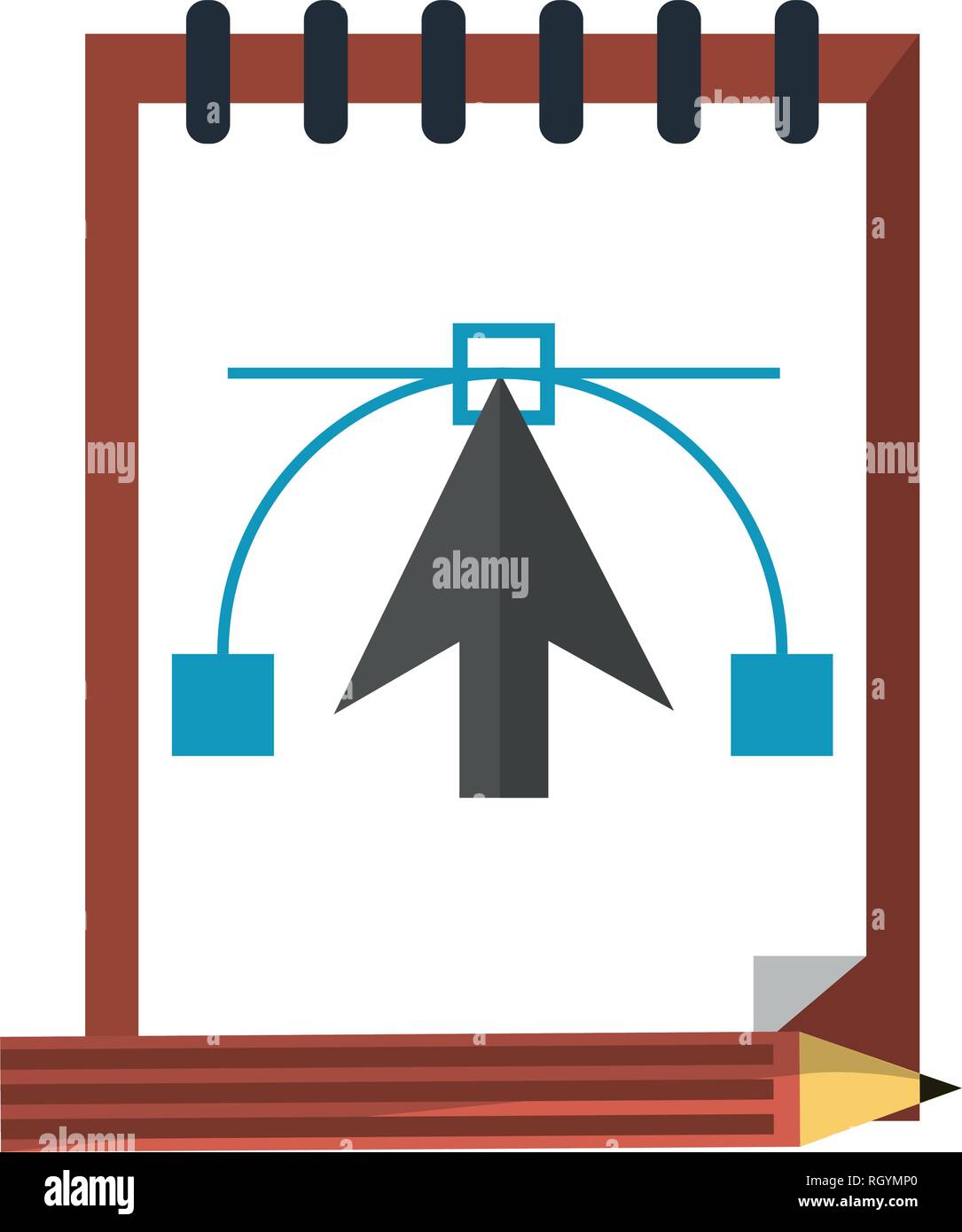 Cursor and vector on clipboard paper Stock Vector Image & Art - Alamy