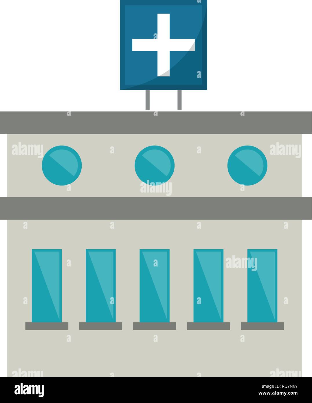 Hospital emergency trauma center entrance Stock Vector Images - Alamy