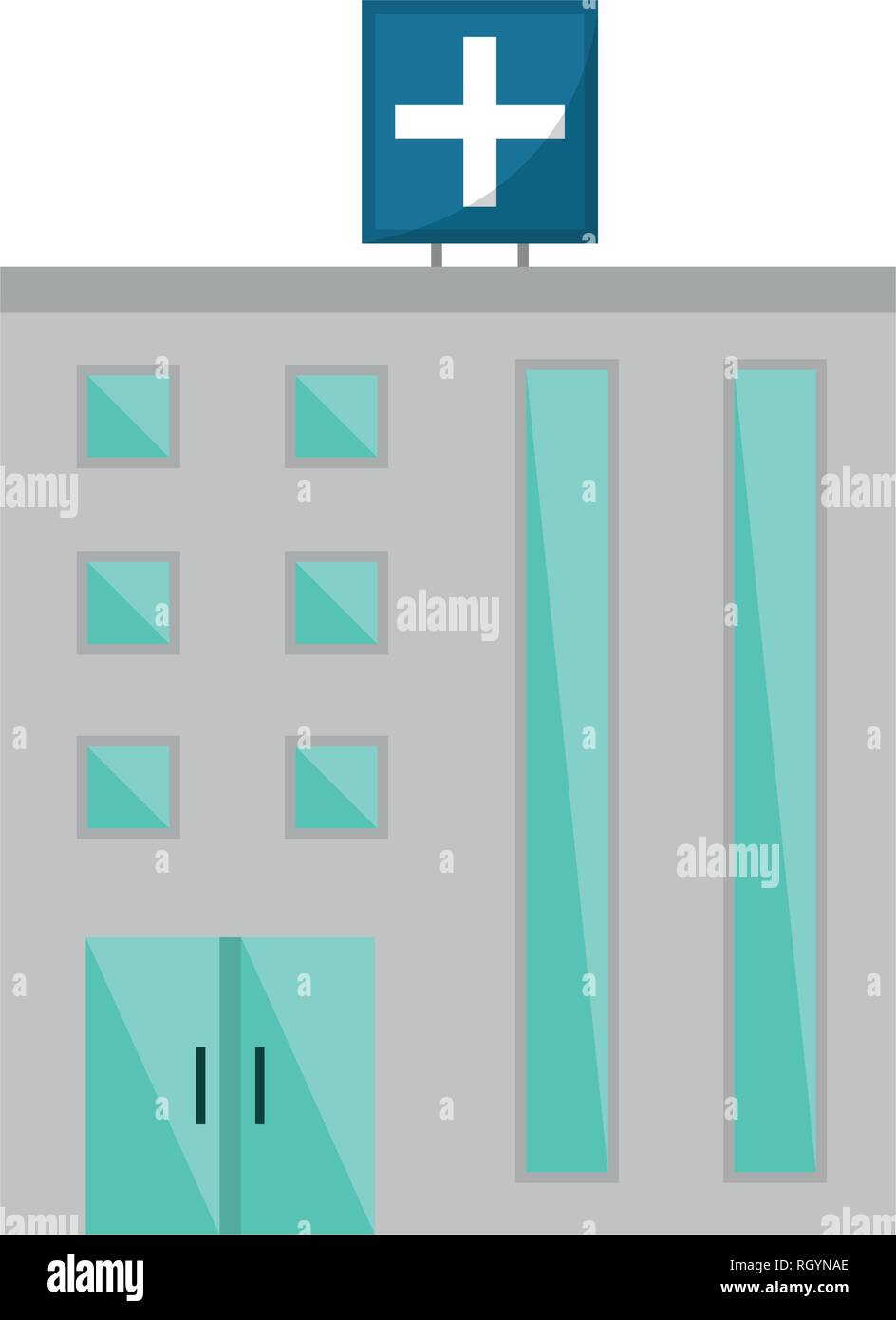 Hospital emergency trauma center entrance Stock Vector Images - Alamy