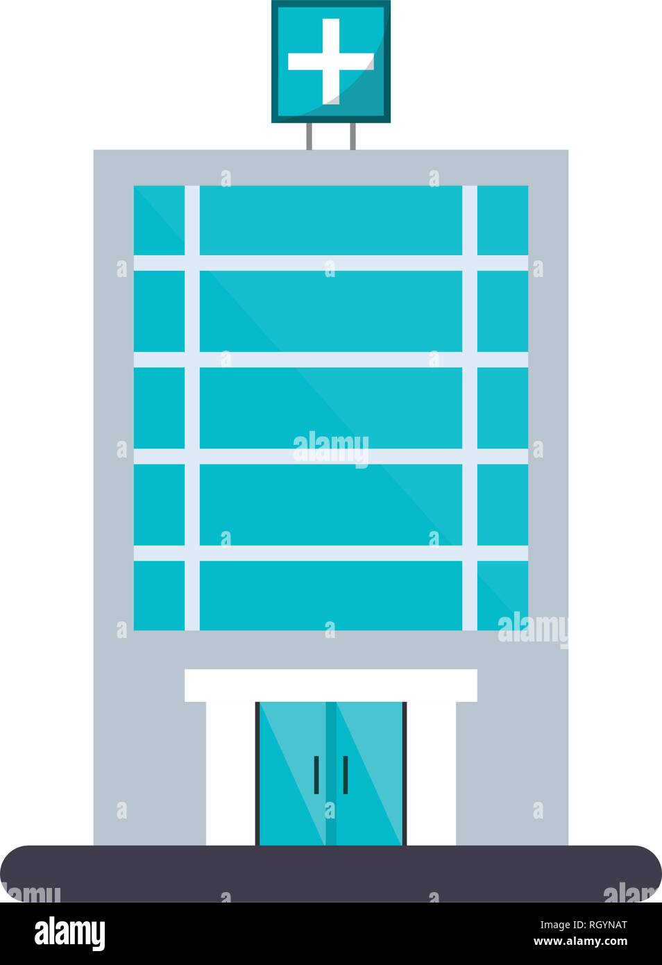 Hospital building symbol Stock Vector Image & Art - Alamy