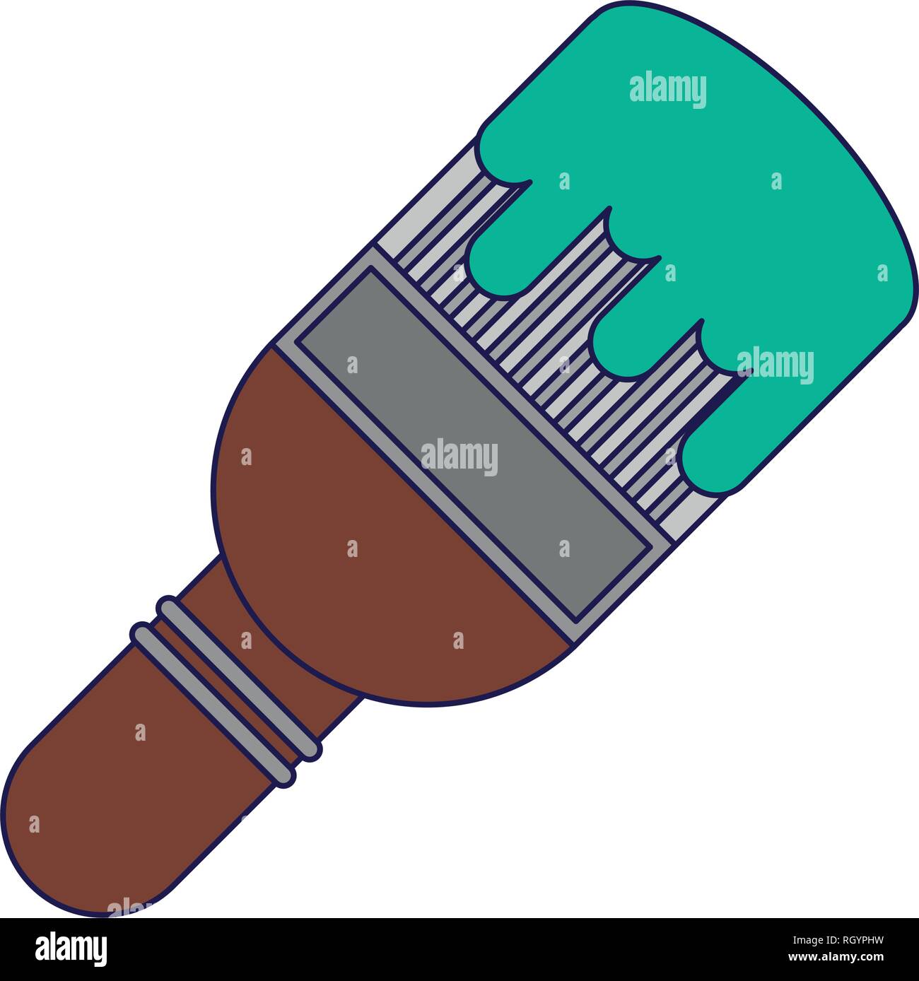 Paint brush cartoon Stock Vector Image & Art - Alamy