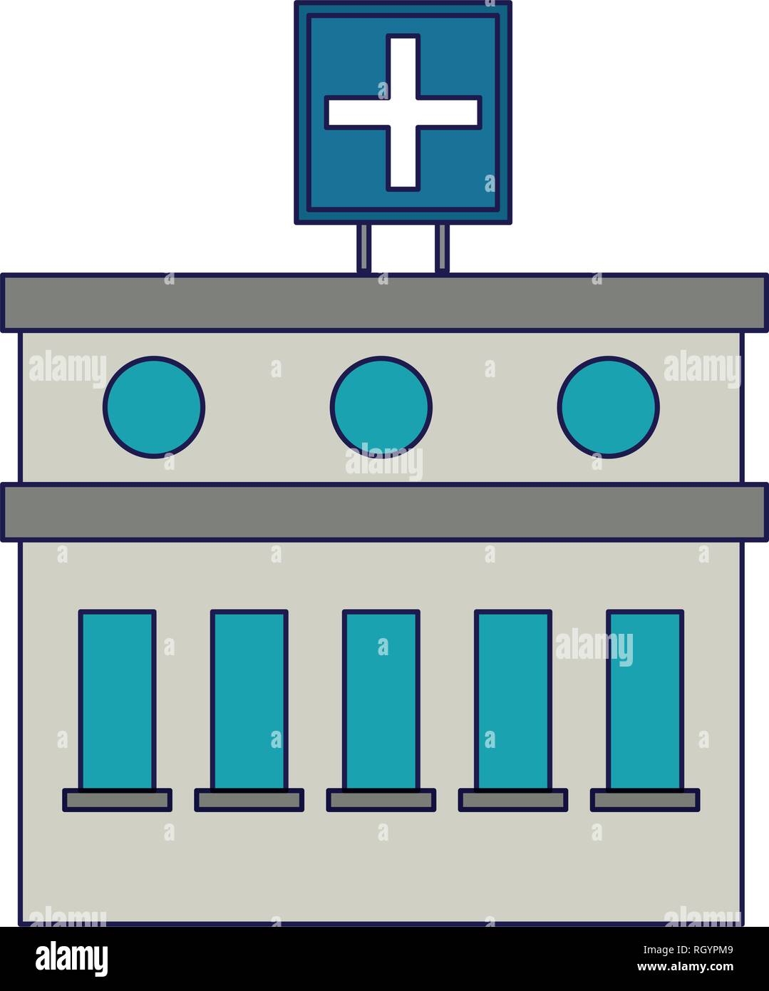 Hospital emergency trauma center entrance Stock Vector Images - Alamy
