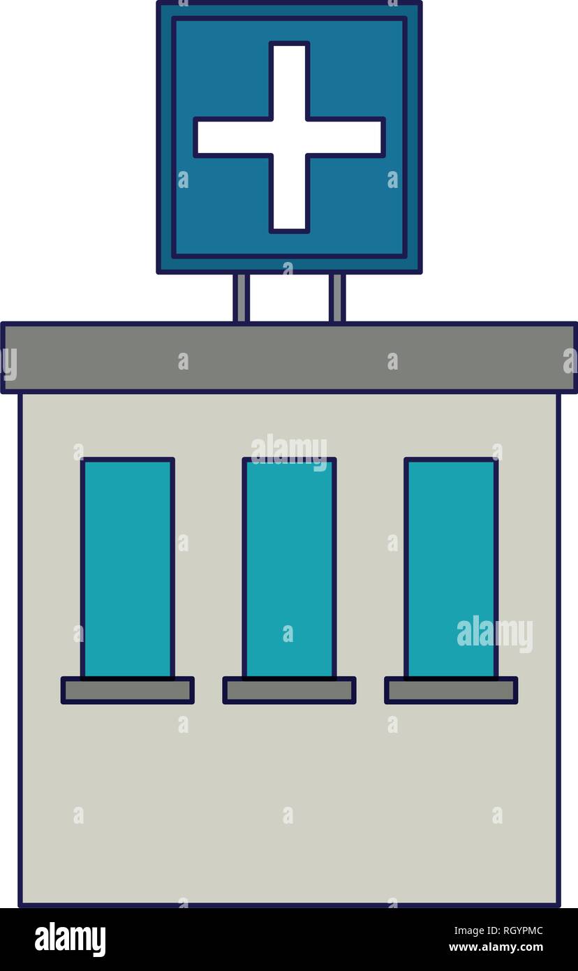 Hospital building symbol Stock Vector Image & Art - Alamy