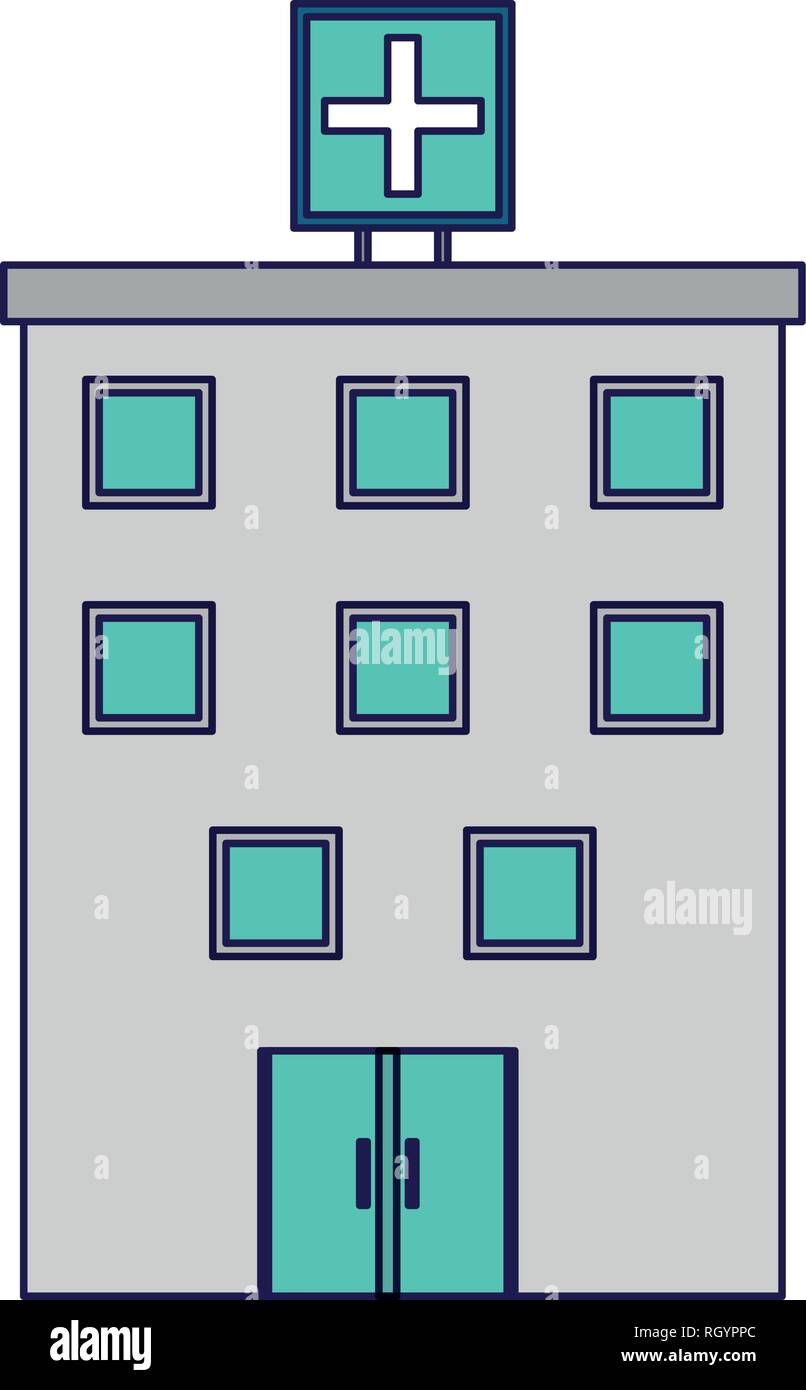 Hospital building symbol Stock Vector Image & Art - Alamy