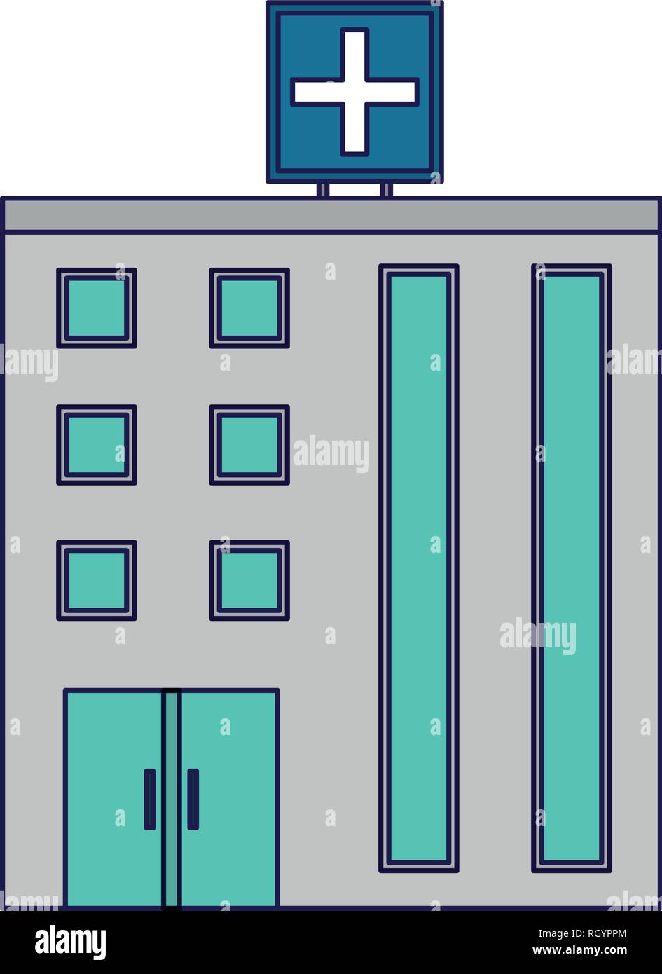 Hospital emergency trauma center entrance Stock Vector Images - Alamy