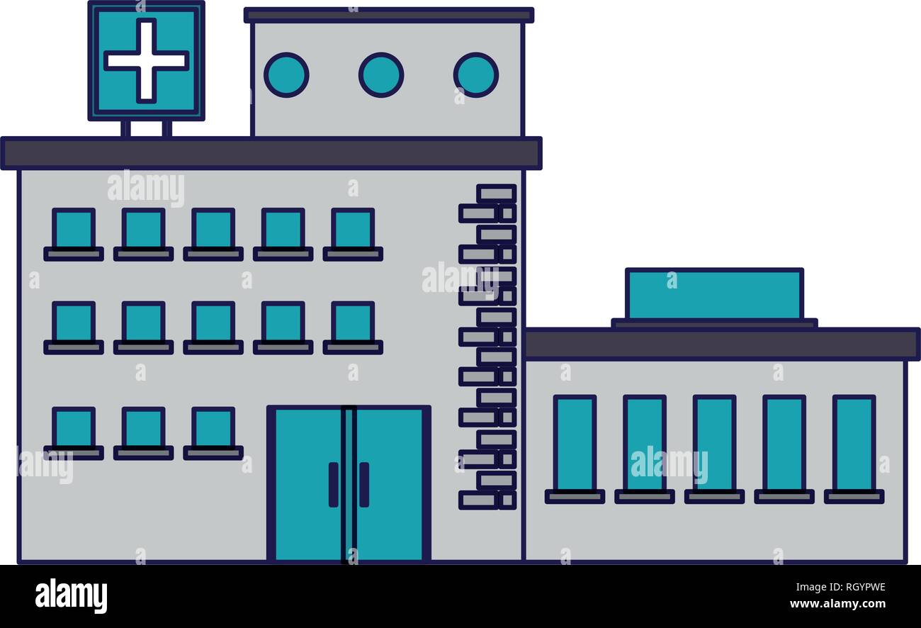 Hospital emergency trauma center entrance Stock Vector Images - Alamy