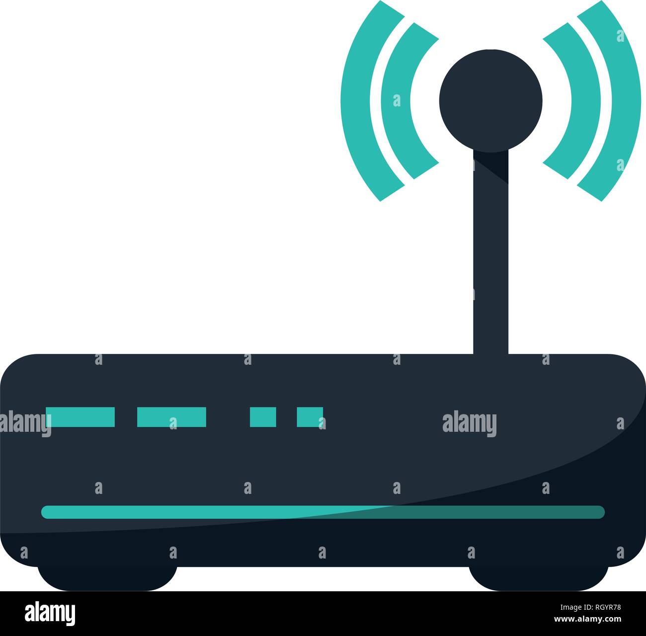 Wifi router symbol isolated Stock Vector Image & Art - Alamy