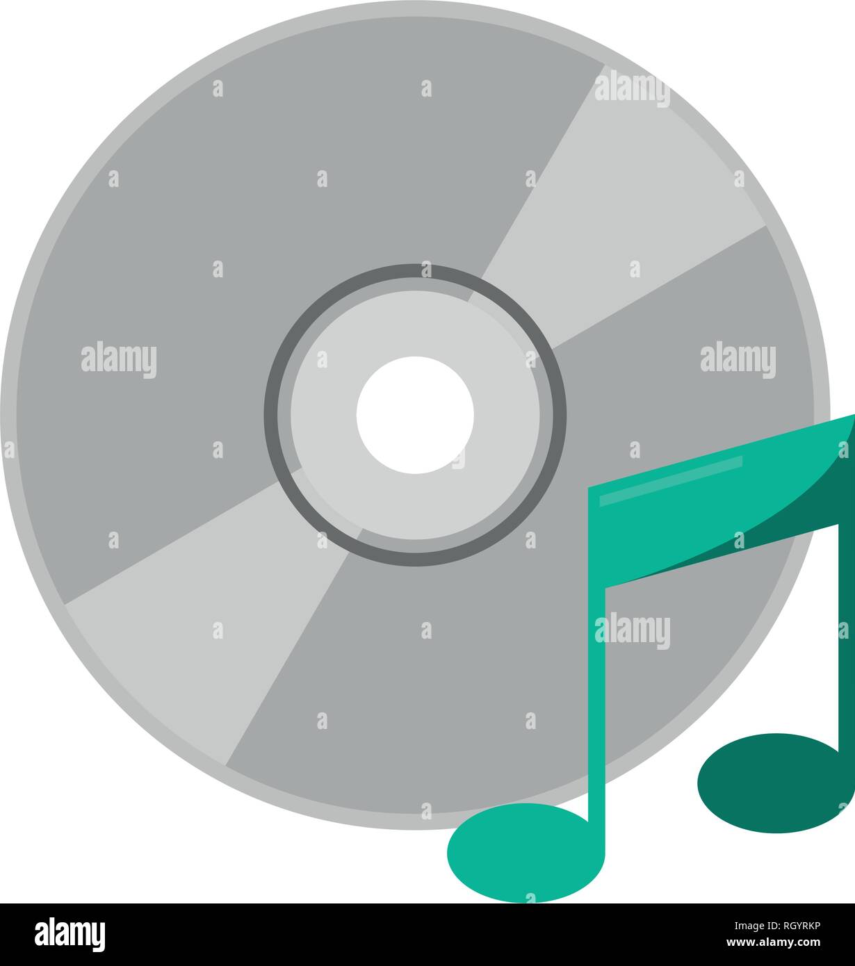 Blue computer music note symbol Stock Vector Images - Alamy