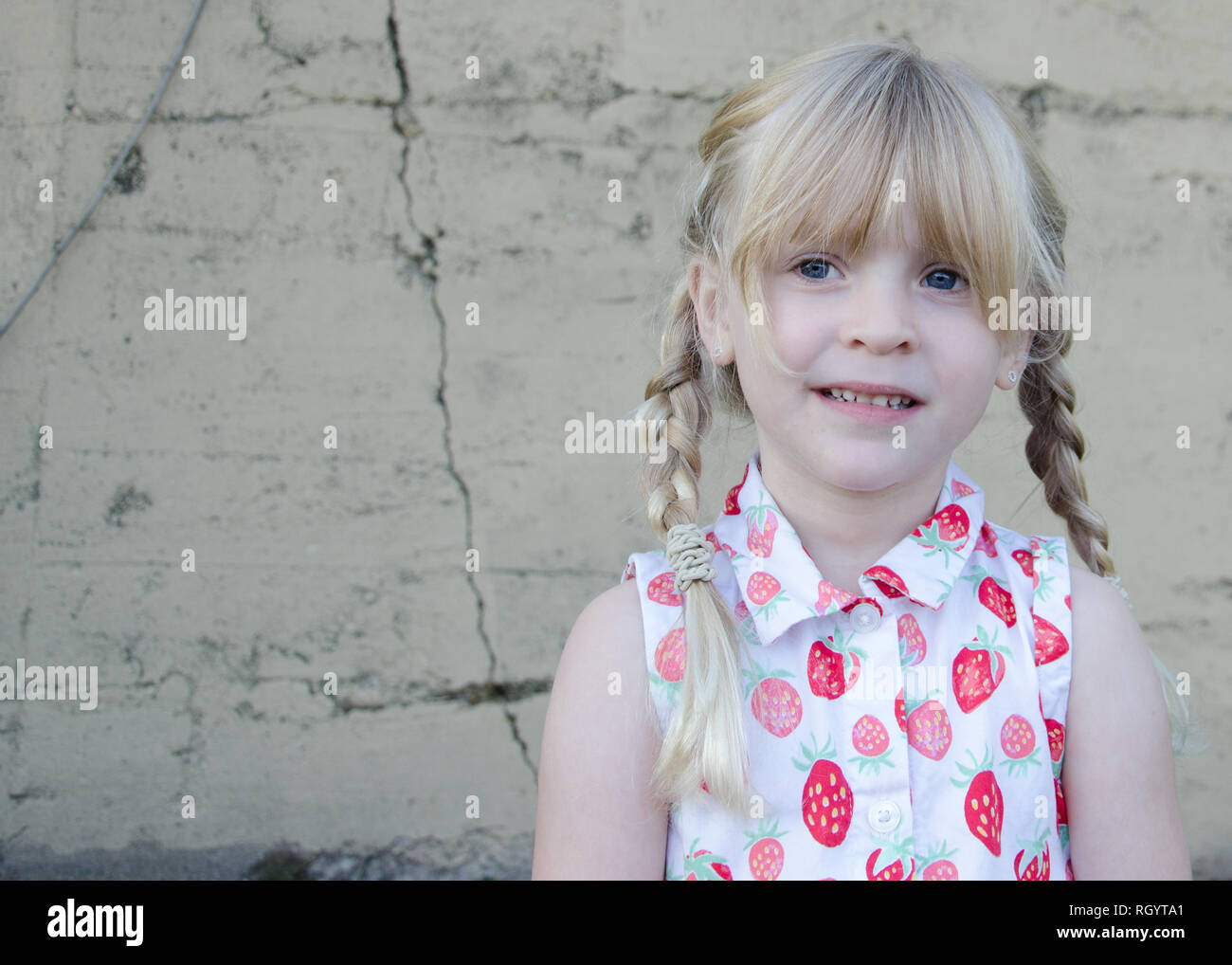 Sweet, pretty little blonde girl Stock Photo - Alamy