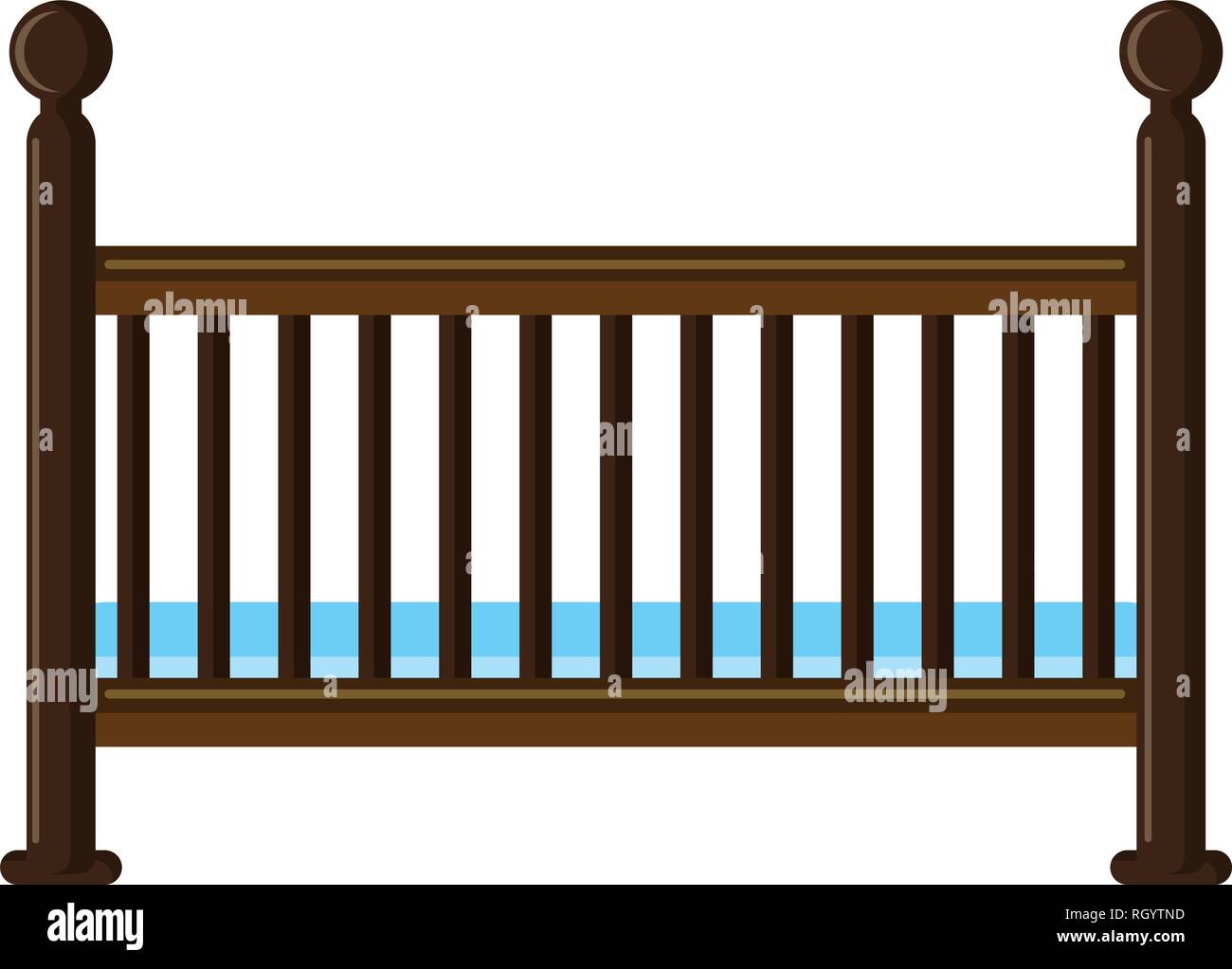 baby wooden cradle Stock Vector Image & Art - Alamy