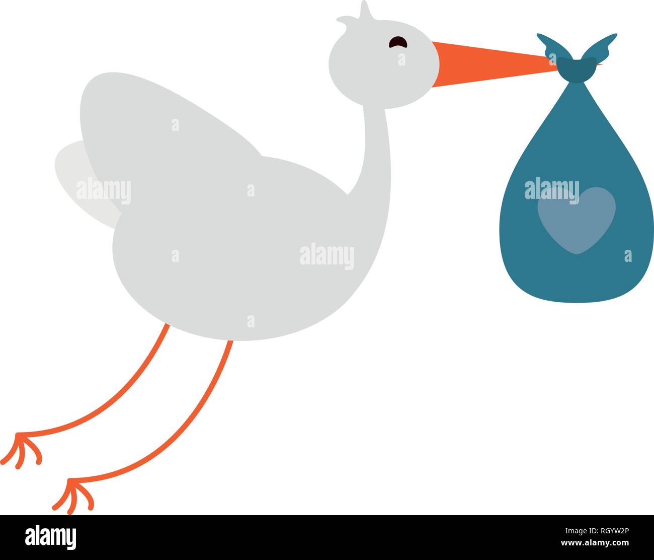 Stork cartoon hi-res stock photography and images - Alamy