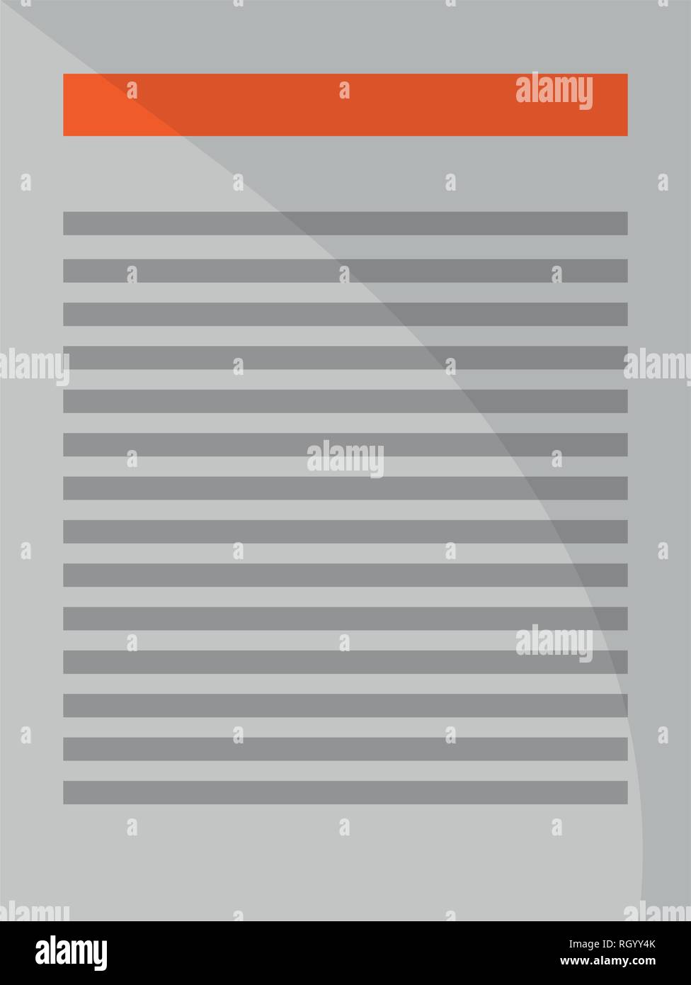 document paper symbol Stock Vector Image & Art - Alamy