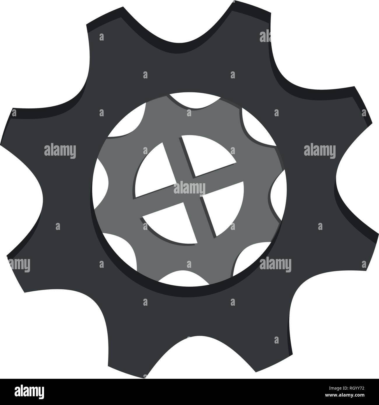 gear machinery piece Stock Vector Image & Art - Alamy
