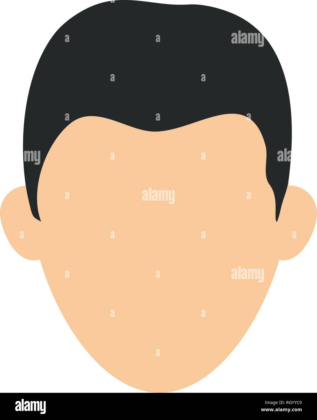 Faceless head Stock Vector Images - Alamy