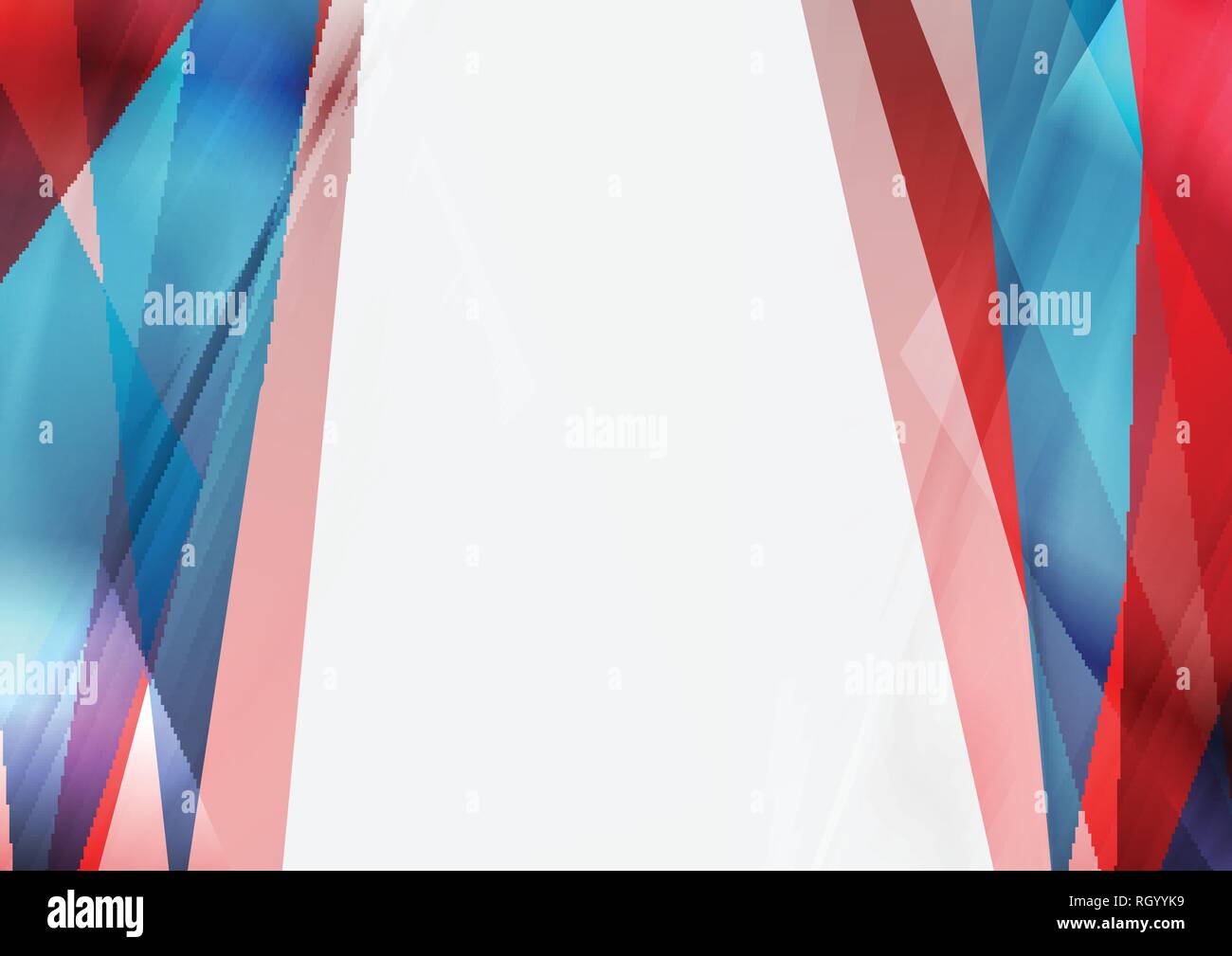 Red and blue contrast abstract glossy background. Vector design Stock ...