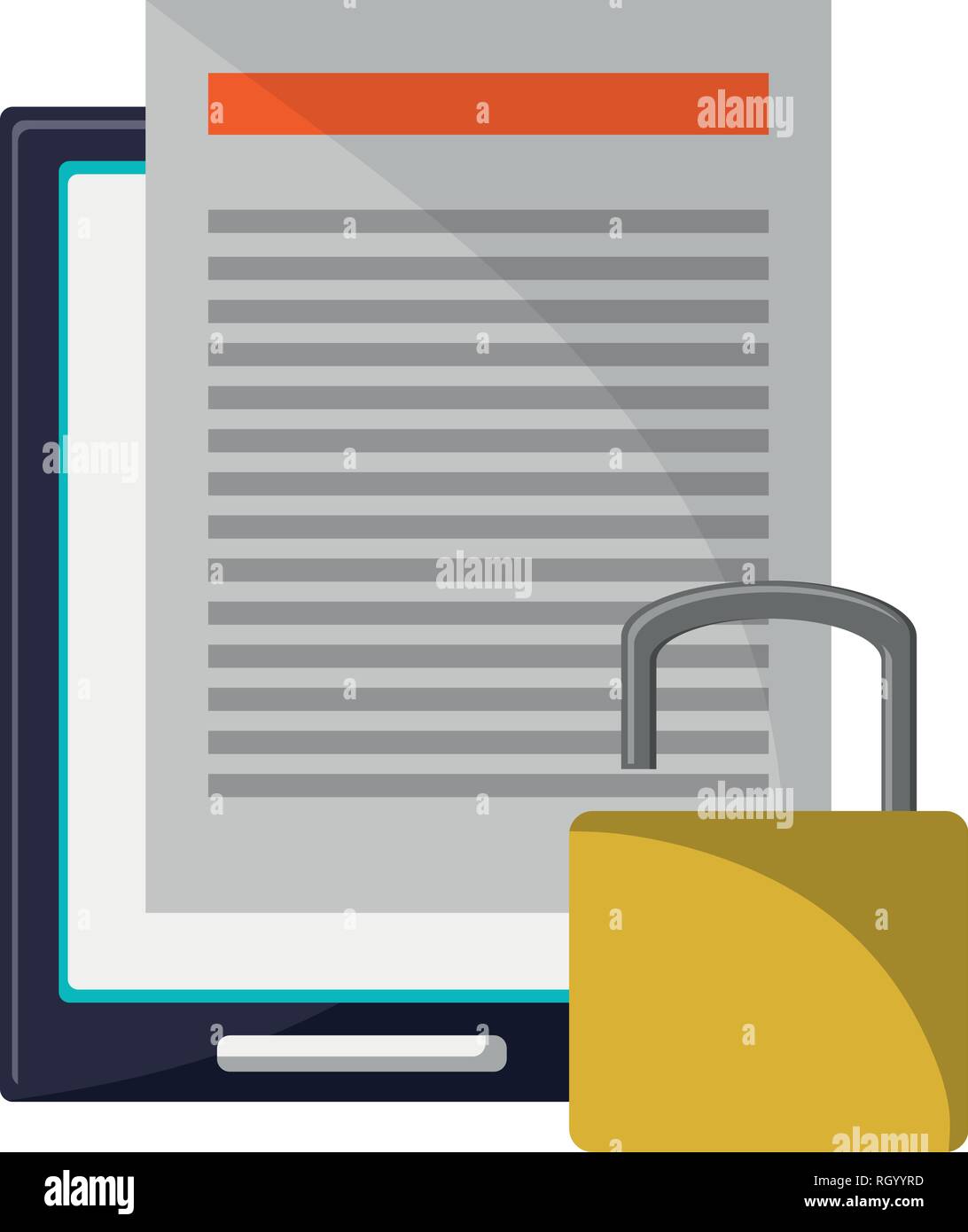 Protected Document Stock Vector Images - Alamy