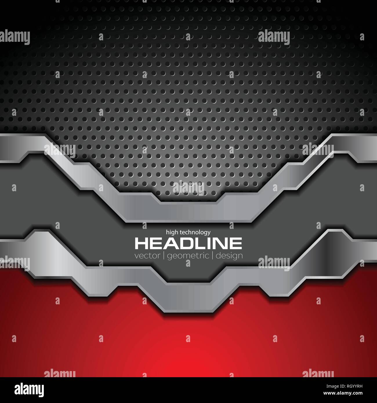 Abstract metallic technology concept background. Vector design Stock ...