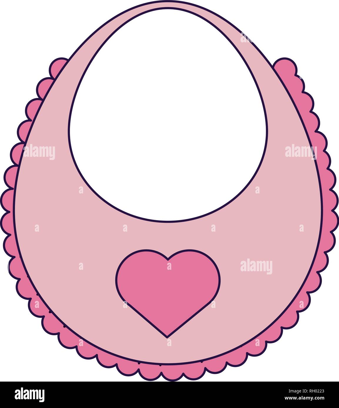 Baby Girl Bib Clip Art