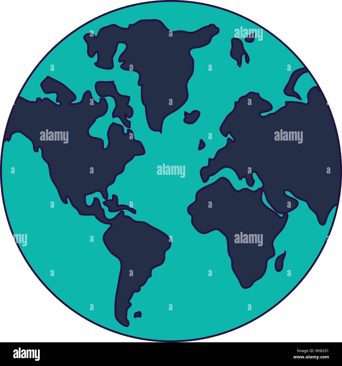 world map symbol isolated Stock Vector Image & Art - Alamy