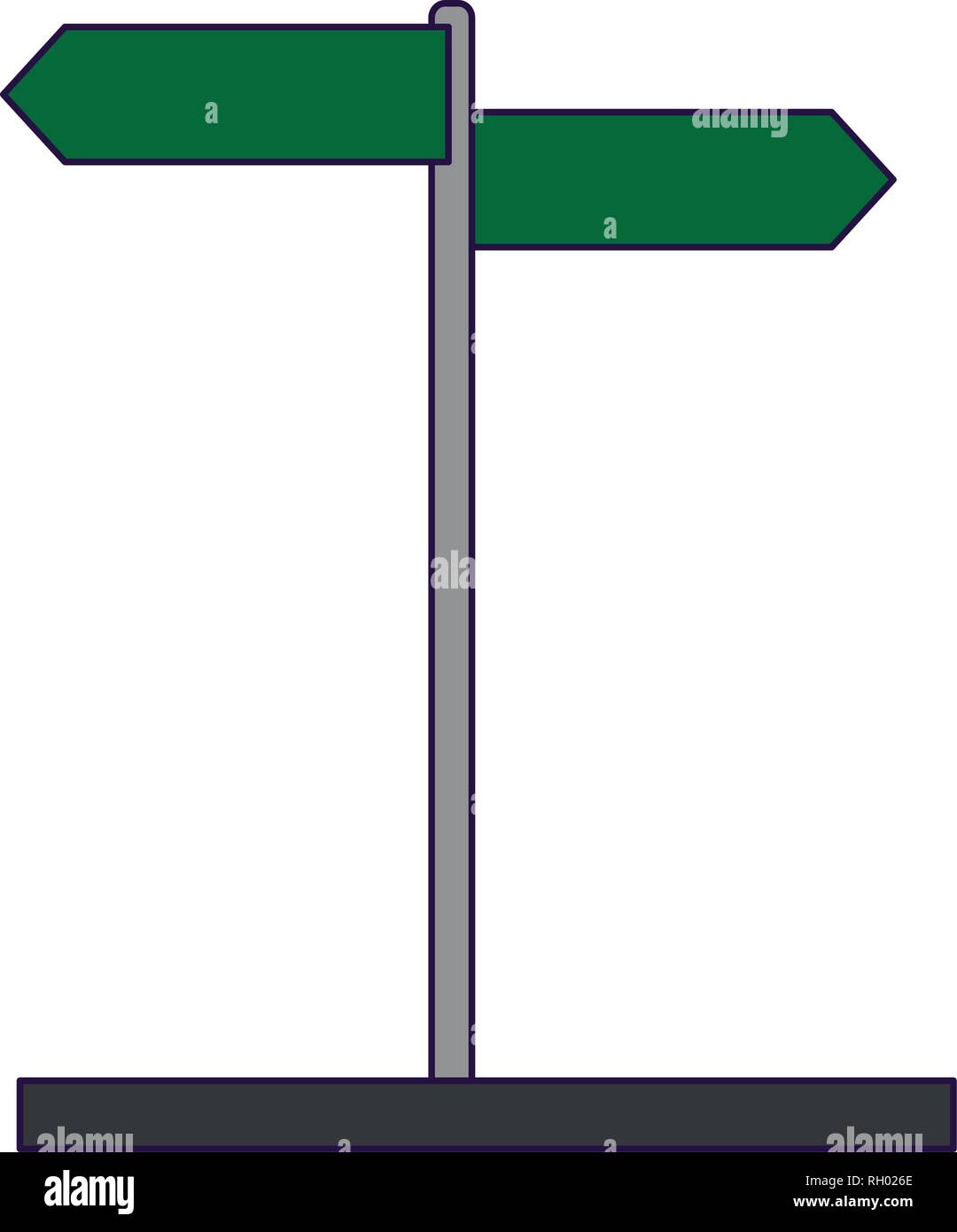 street sign post symbol Stock Vector Image & Art - Alamy