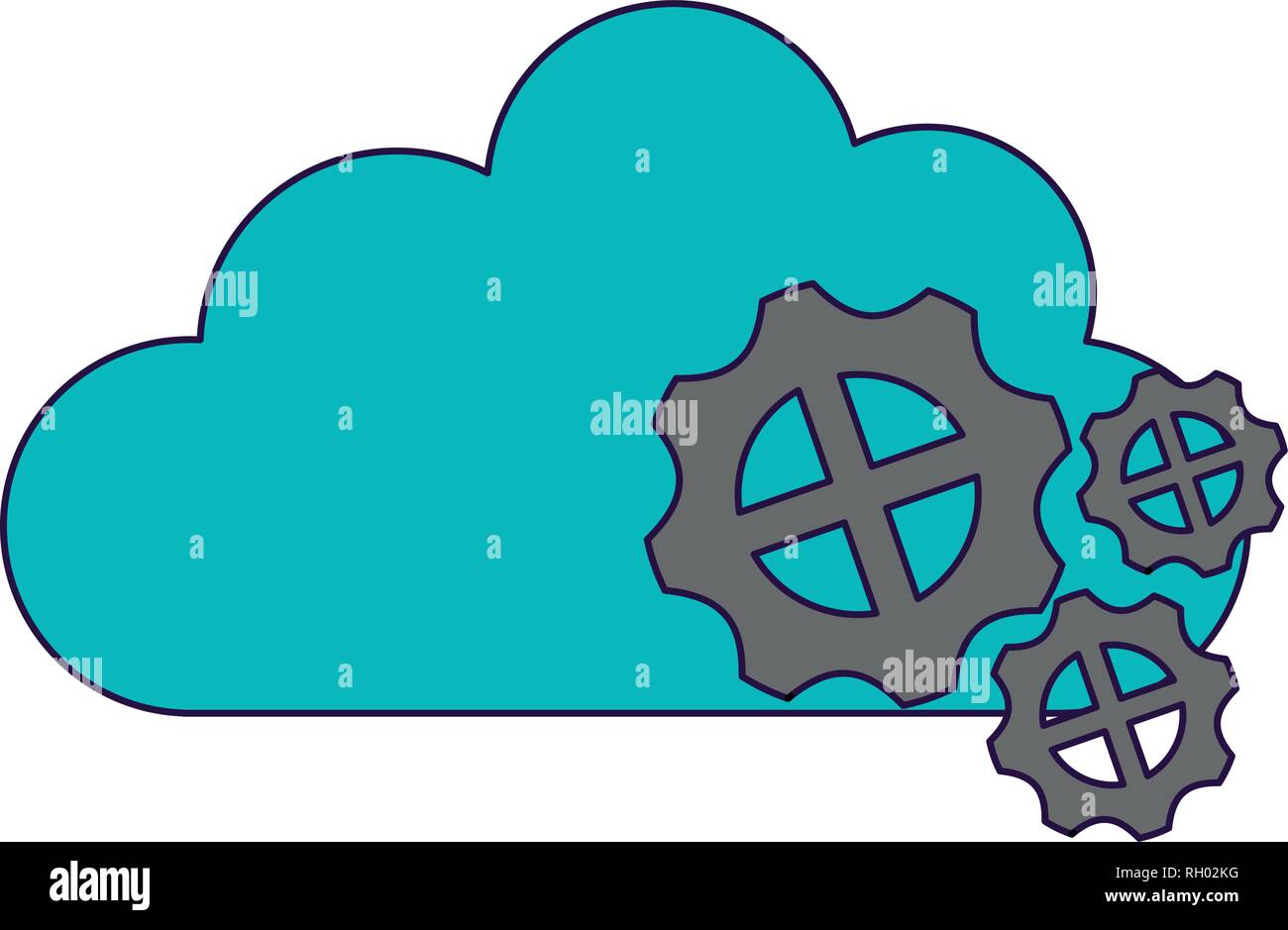 cloud computing symbol Stock Vector Image & Art - Alamy