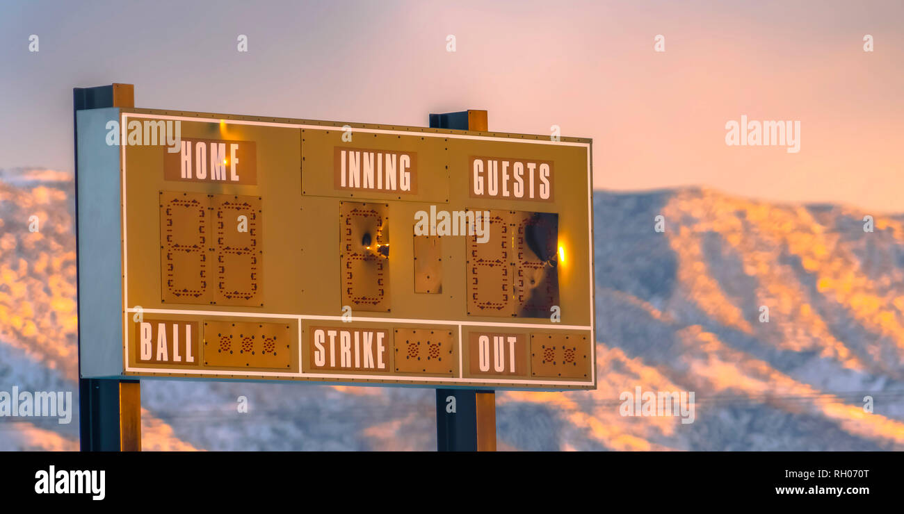 Close up scoreboard sport hi-res stock photography and images - Alamy