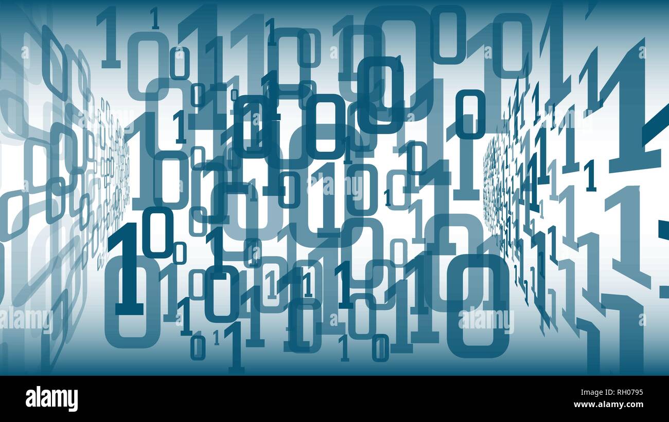 Cyber Security Big Data Vector Binary Code Algorithm Stock Vector Image And Art Alamy