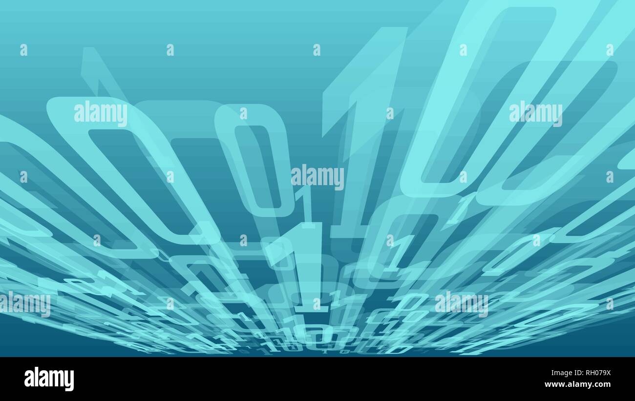 Machine learning cyberspace, vector digital mint green computer code Stock Vector Image & Art ...