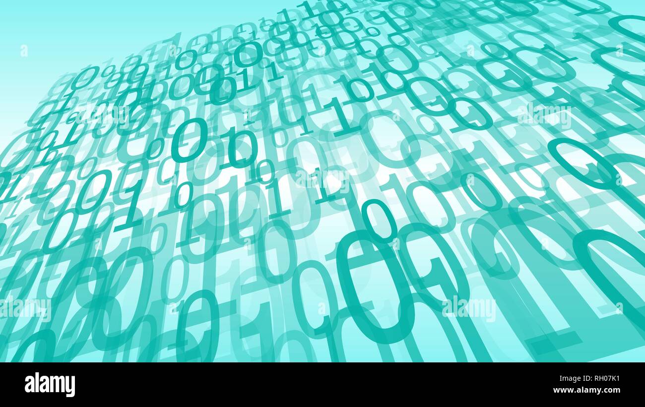 Computer cloud numbers, random binary code abstract vector Stock Vector ...