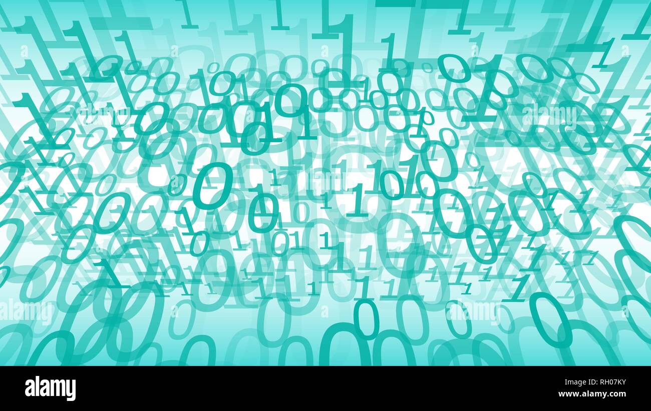 Binary code green color Stock Vector Images - Alamy