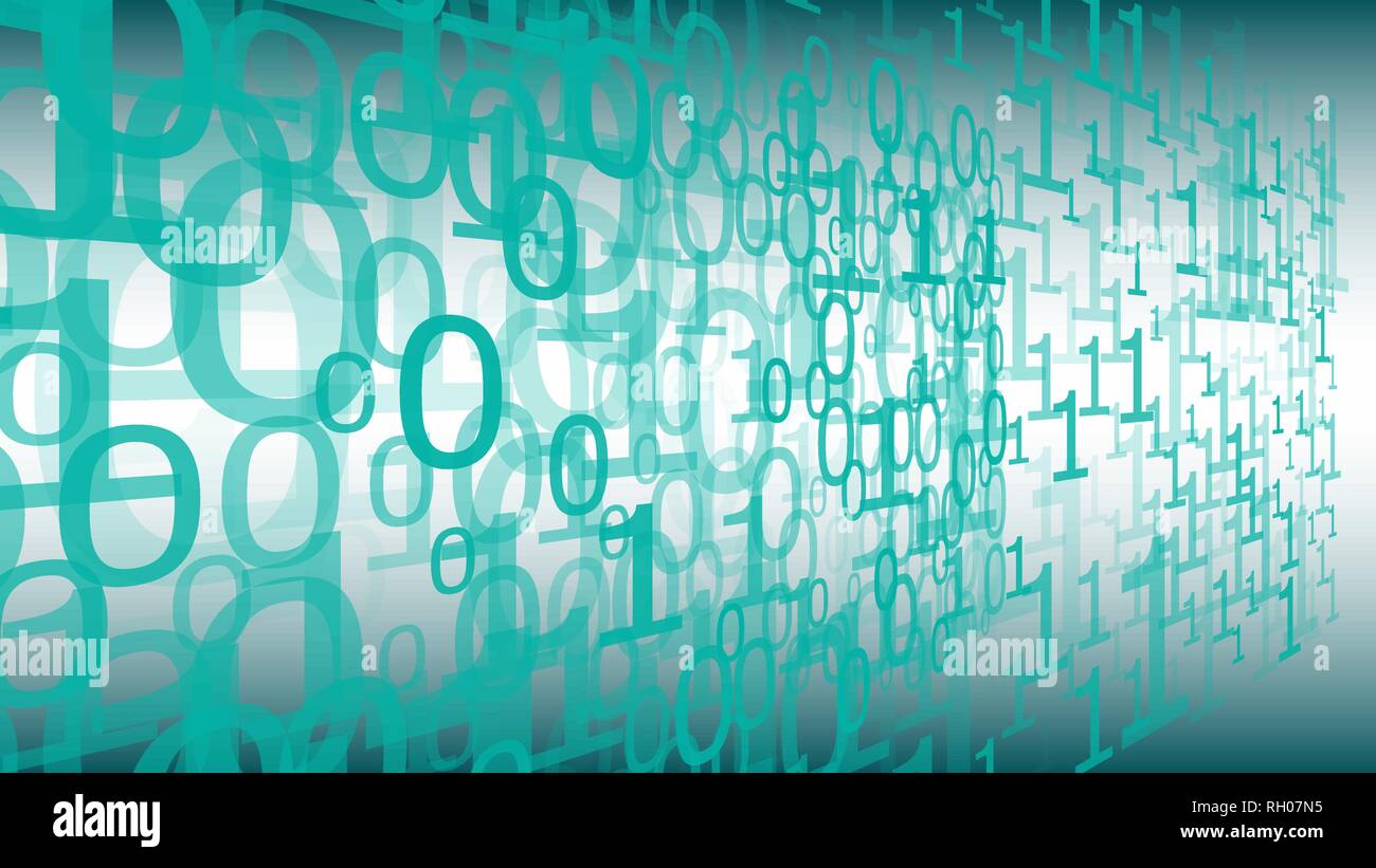 Binary code abstract backdrop, big data conception Stock Vector Image ...