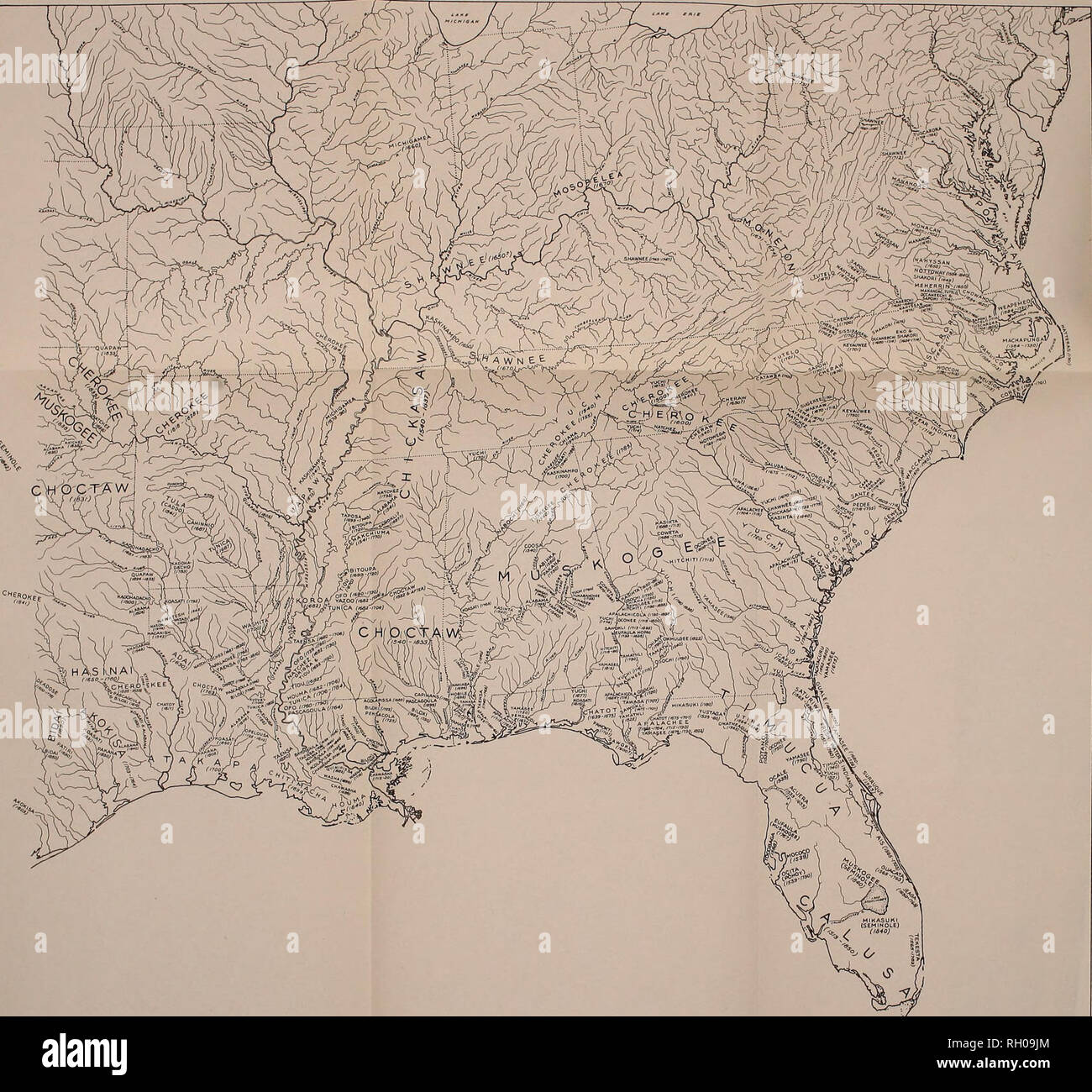 Indian Tribes Map High Resolution Stock Photography and Images - Alamy