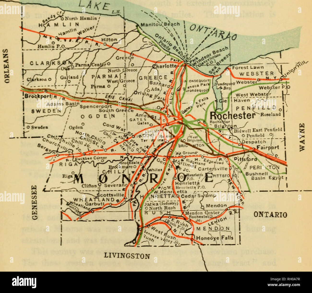 Livingston map hi-res stock photography and images - Alamy