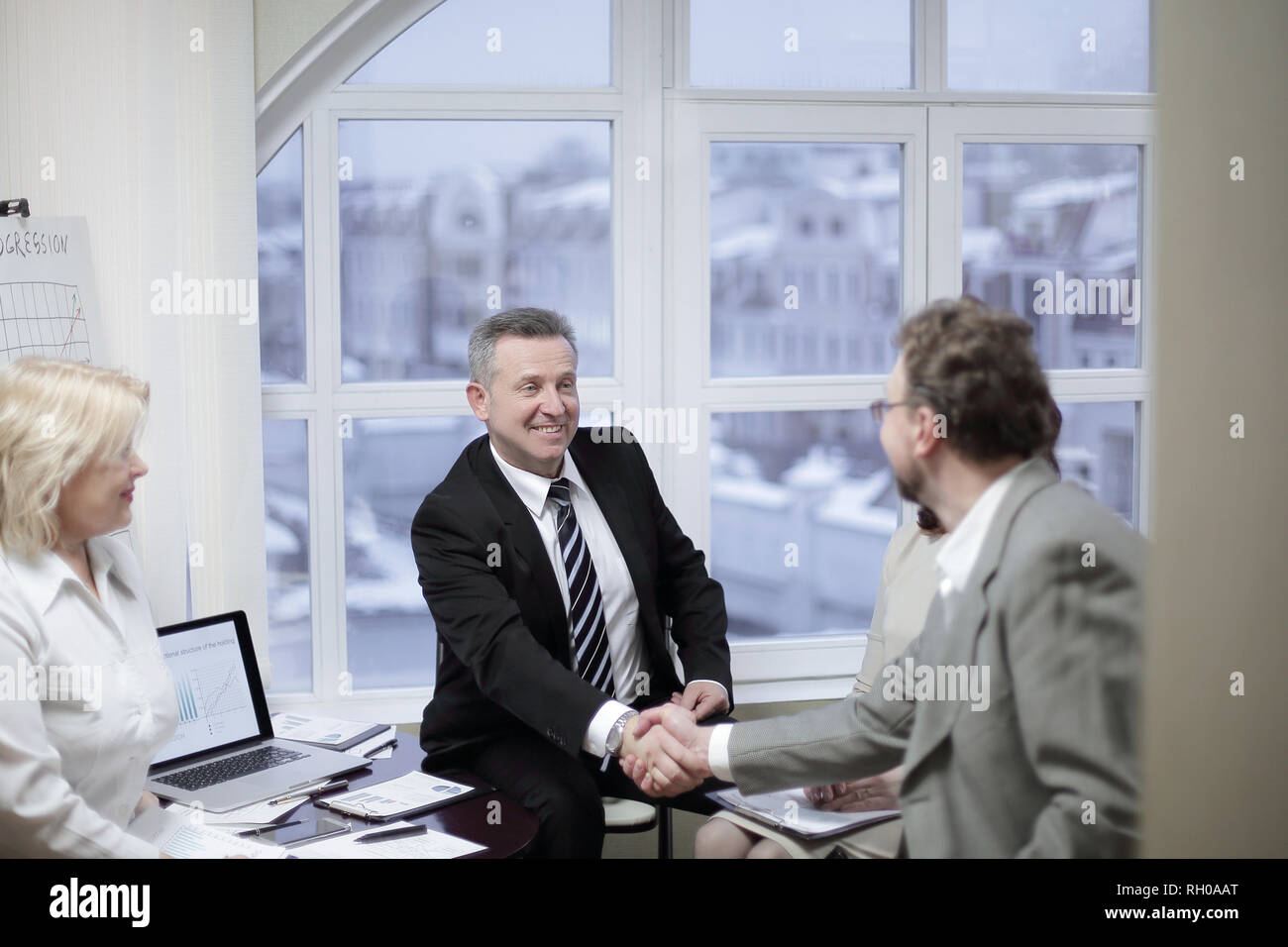 handshake financial partners in the discussion of the Treaty Stock ...