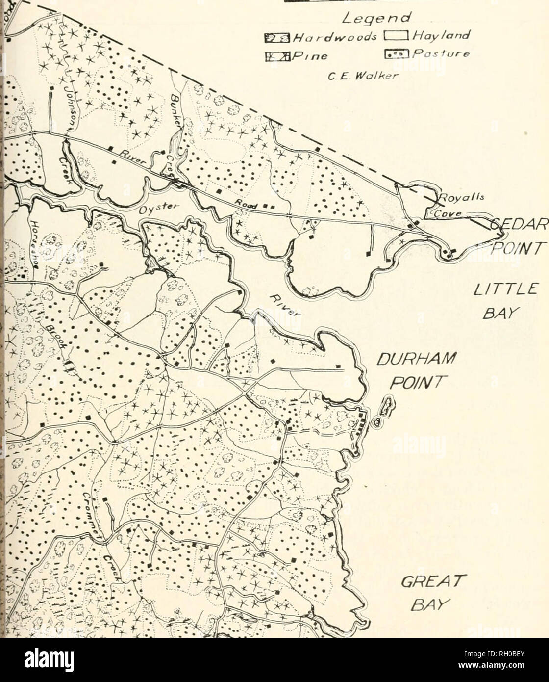 Map of durham new hampshire hi-res stock photography and images - Alamy