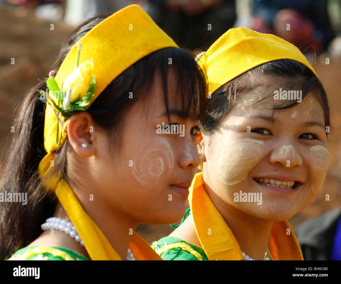 Members of the Karen National Union (KNU) attends a ceremony to mark ...