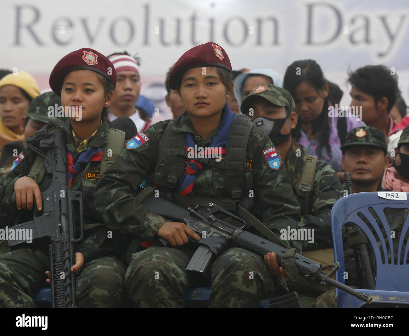 Thay Bay Hla, Myanmar. 31st Jan, 2019. Democratic Karen Buddhist Army ...