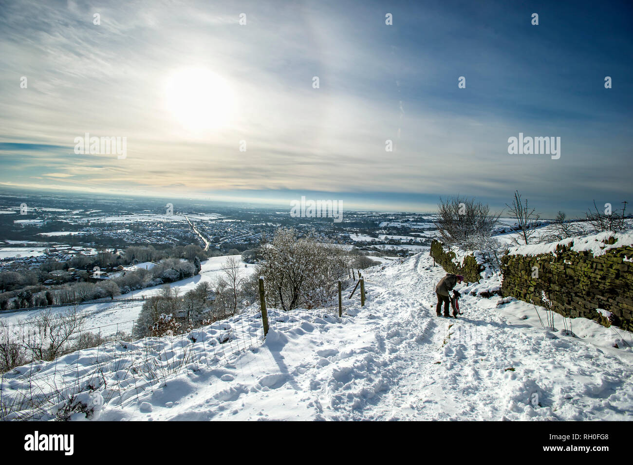 Peel tower on holcombe hill lancashire ramsbottom hi-res stock ...