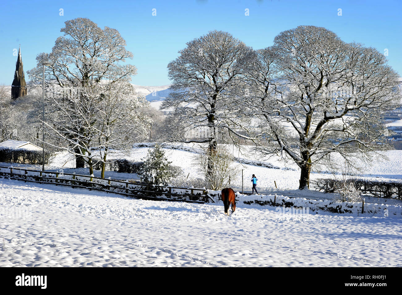 Ramsbottom, Lancashire. 31st Jan 2019. UK Weather: Parts of Lancashire ...