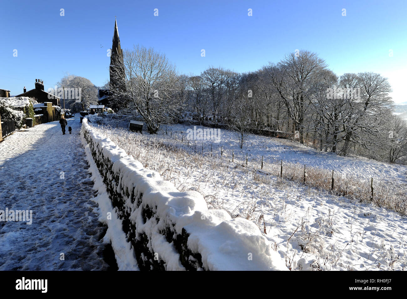 Ramsbottom, Lancashire. 31st Jan 2019. UK Weather: Parts of Lancashire ...
