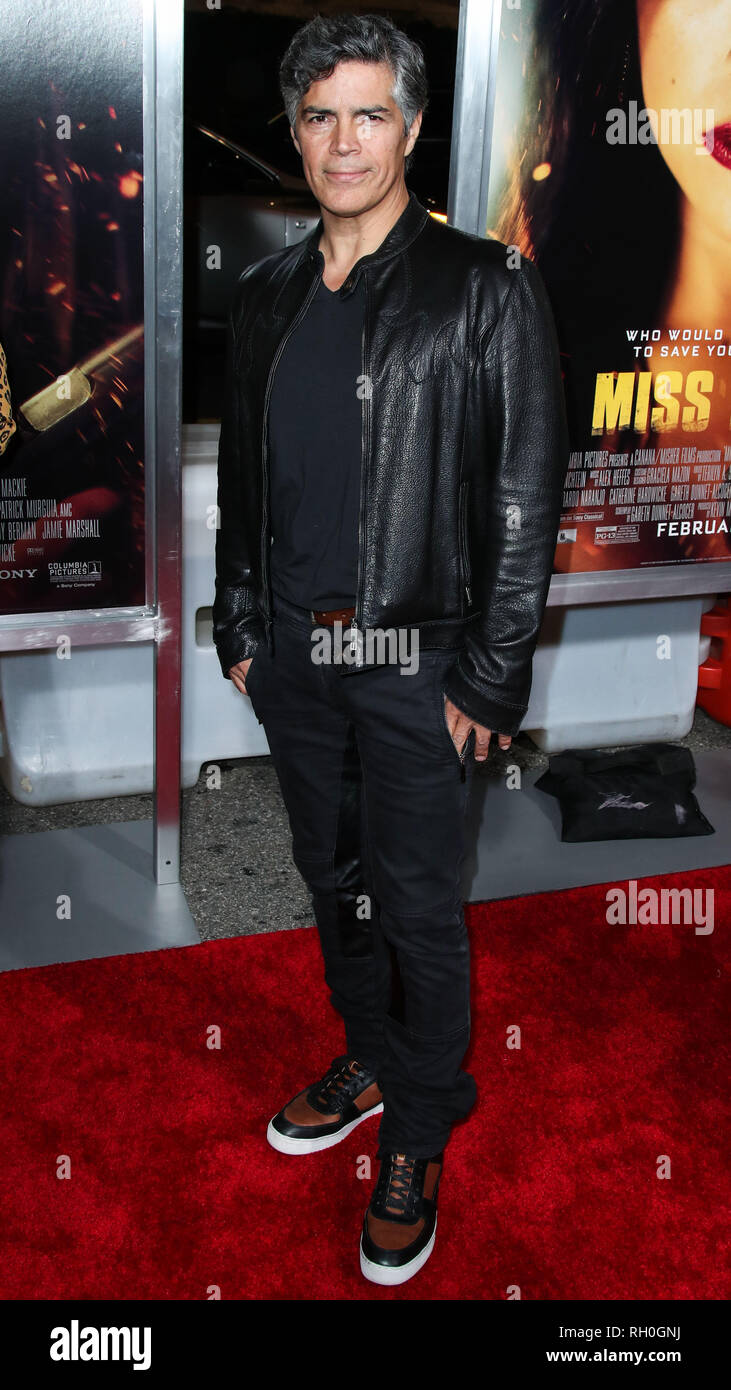 LOS ANGELES, CA, USA - JANUARY 30: Actor Esai Morales arrives at the Los Angeles Premiere Of ...