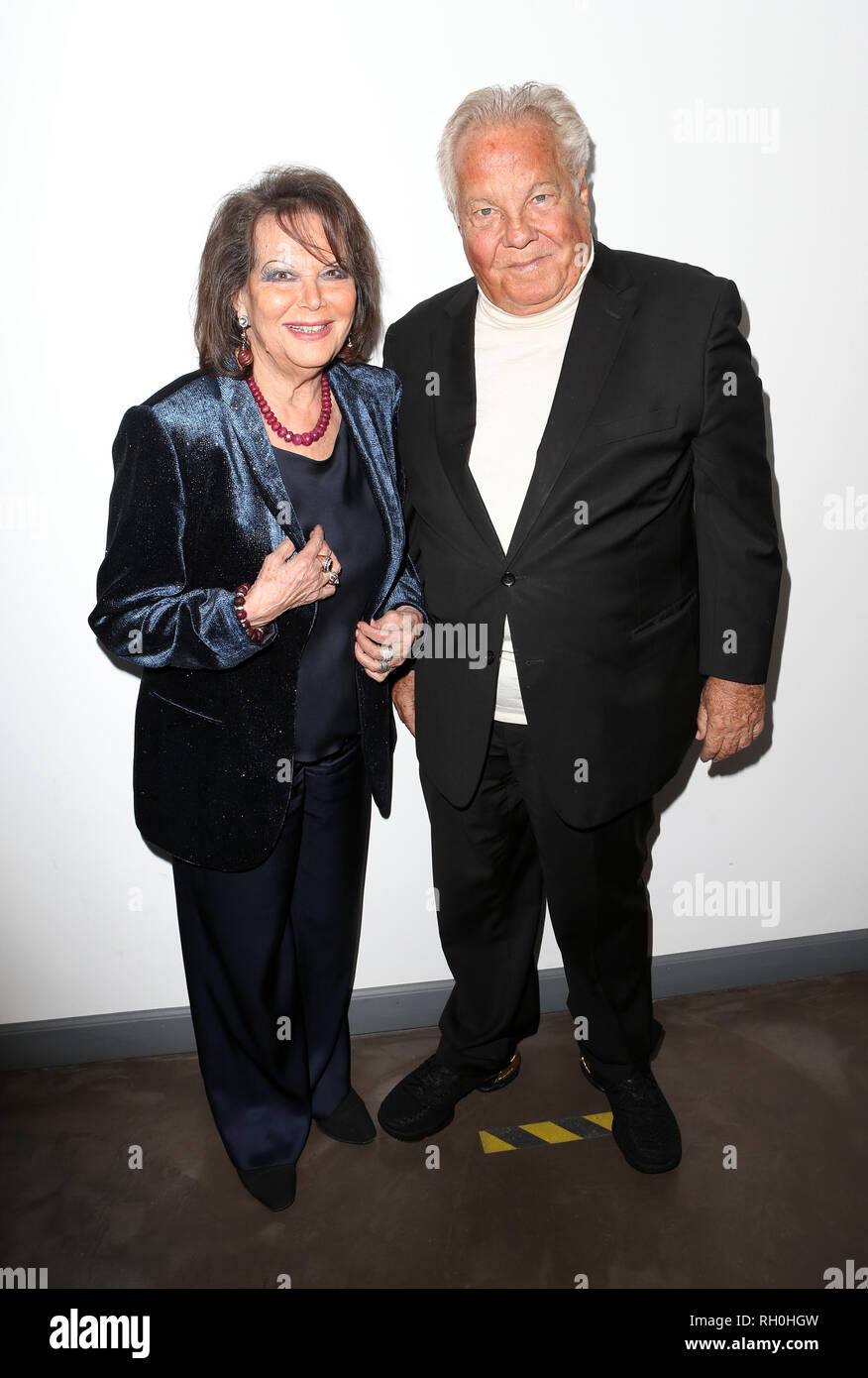 WESTWOOD, CA - JANUARY 30: Claudia Cardinale, Massimo Gargia, at ...