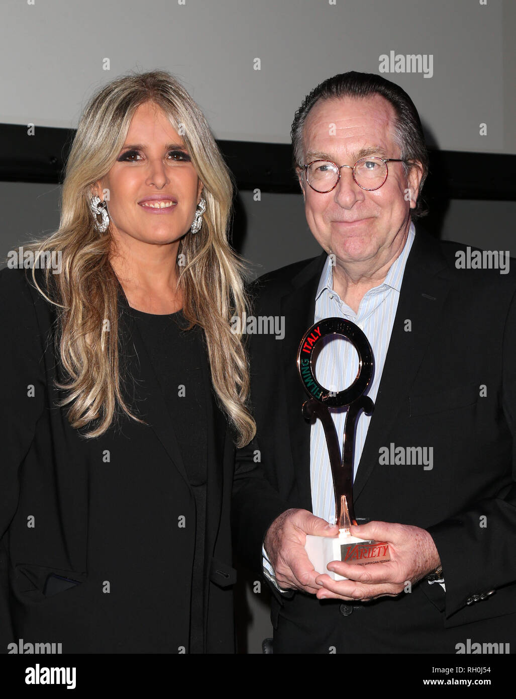 WESTWOOD, CA - JANUARY 30: Tiziana Rocca, Steven Gaydos, at Filming In ...
