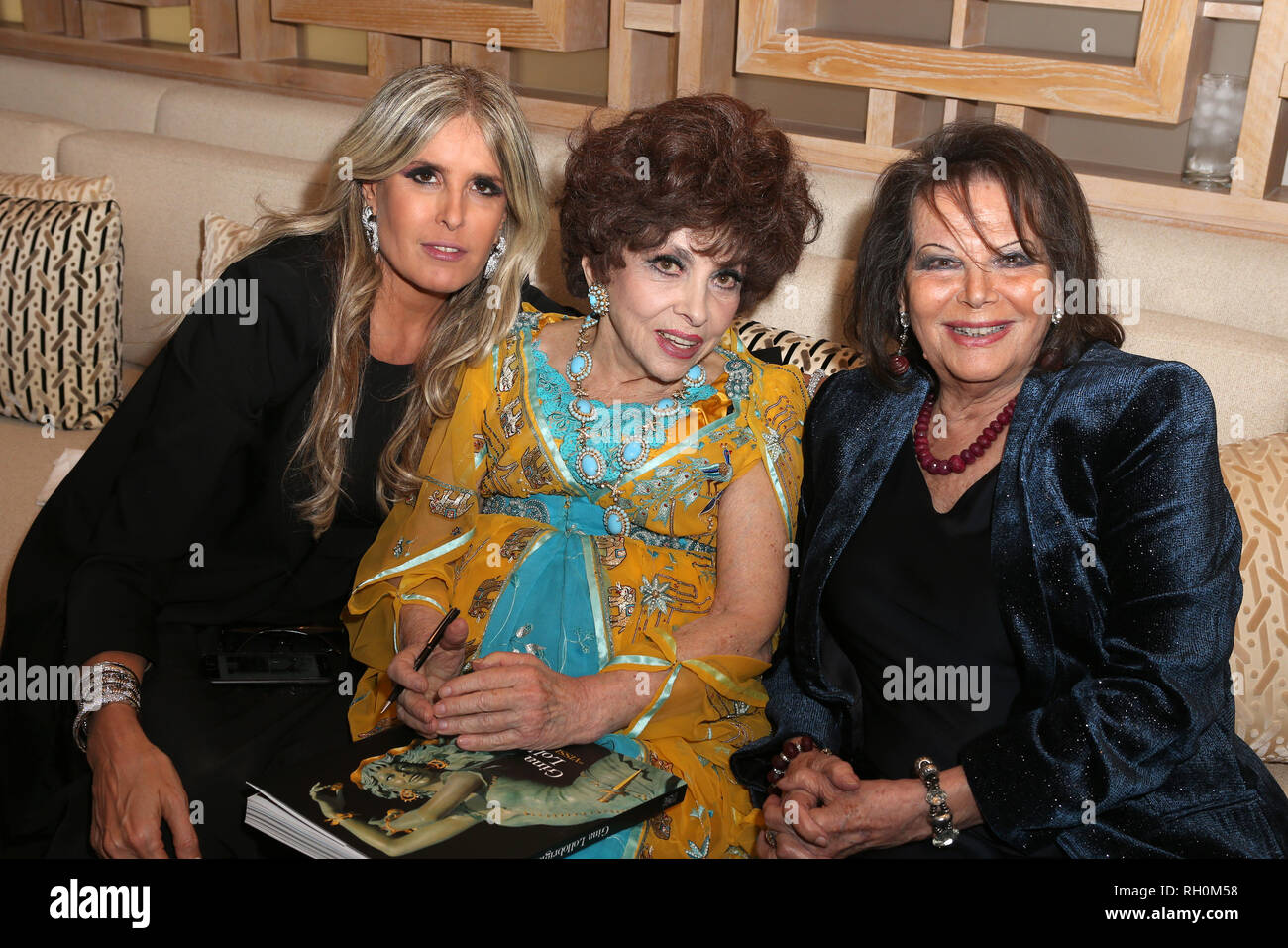 Beverly Hills, Ca. 30th Jan, 2019. Tiziana Rocca, Gina Lollobrigida ...